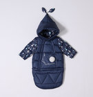Bilemi Fashion Lovely Light Blue Metallic Infant Boy Pacific Winter Trail Toddler 90% Down Jumpsuit Unisex Puffer Jacket supplier