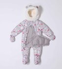 Online Wholesale Designer Pink Grey Purple Cheap Plain Cute Funny Unisex Warm Newborn Baby Rompers For Winter supplier