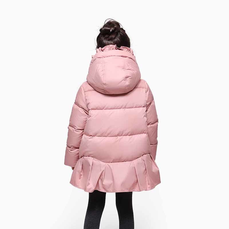 Boutique Toddler Designer Clothes Hooded Winter Warm Kids Down Infant Girls Khaki Jacket supplier